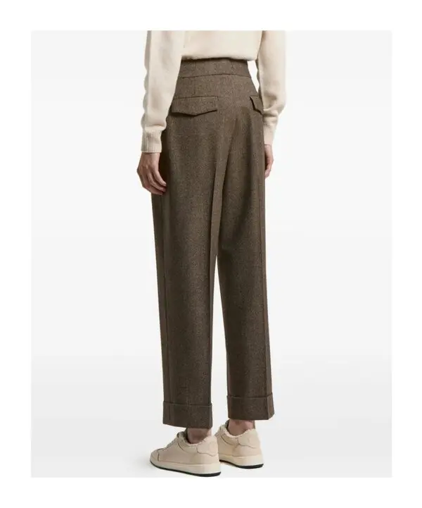 Peserico Tailored Cuffed Hem Trousers