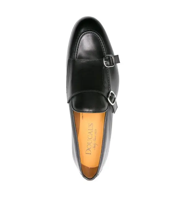 DOUCAL'S Double Buckle Loafers