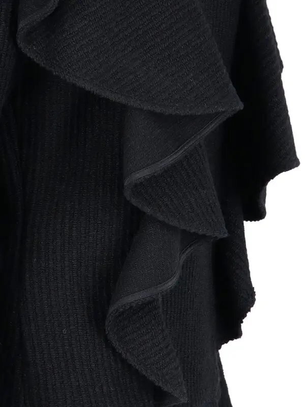 Chloé Ruffled Turtleneck Wool Sweater
