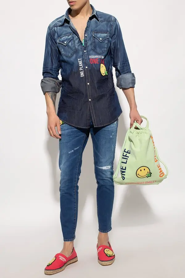 Dsquared2 Denim Logo-print Shirt