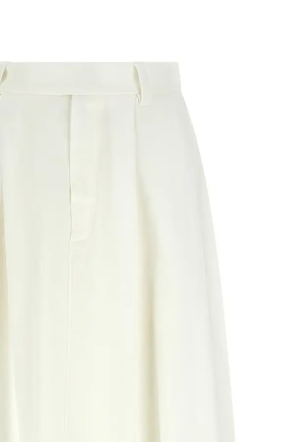Brunello Cucinelli Monili Embellished A-line Midi Skirt - White