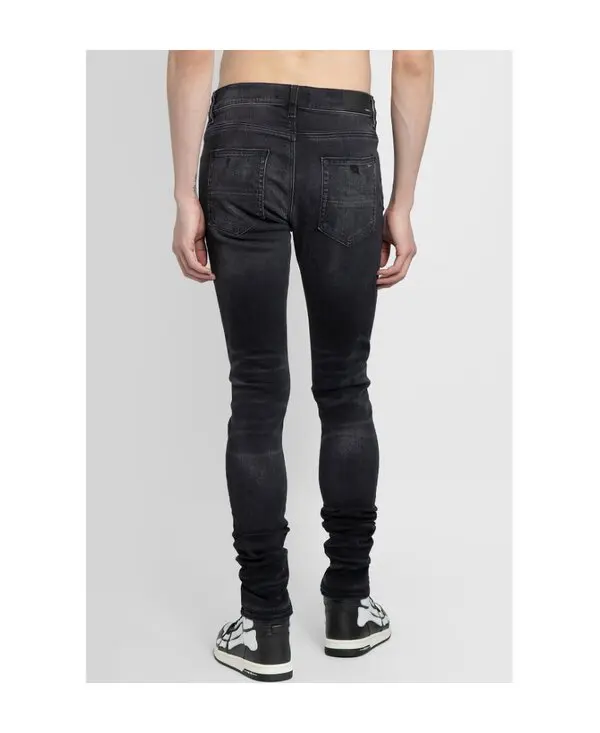 Amiri Distressed Skinny Jeans - Black