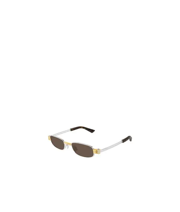 Bottega Veneta Rectangular Frame Sunglasses With Tinted Lenses