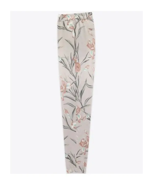 Saint Laurent Floral Printed Relaxed Fit Drawstring Pants