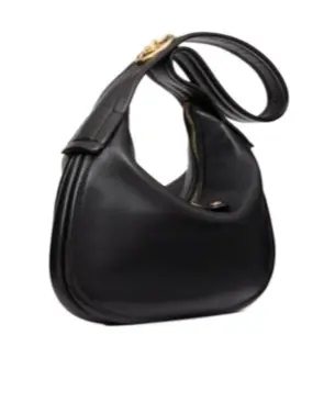 Valentino Garavani Vlogo Signature Zip-up Shoulder Bag - Black