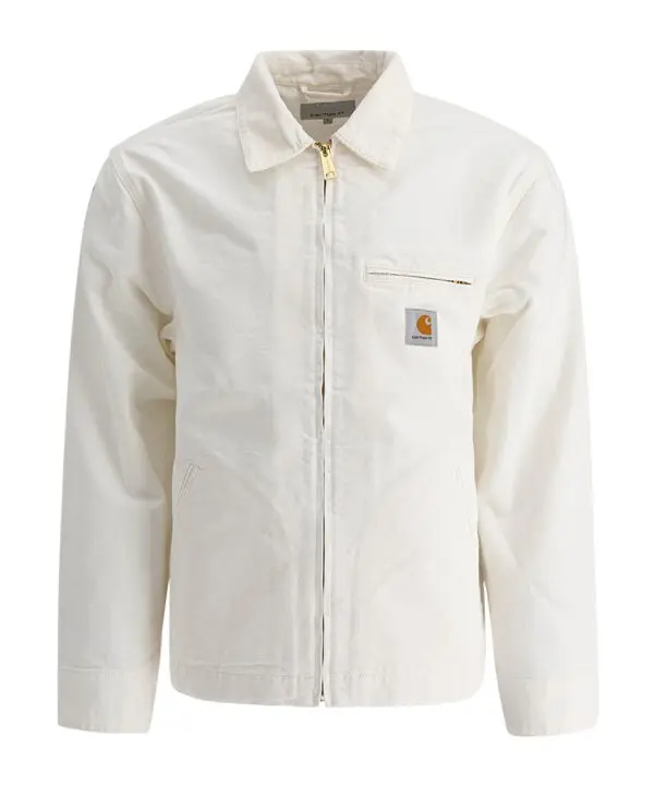 Carhartt Work In Progress Detroit Canvas Zip Jacket - White