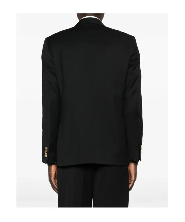 LARDINI Double-breasted Blazer - Black