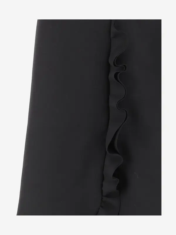 Valentino Garavani Zip-up Ruffled Midi Skirt