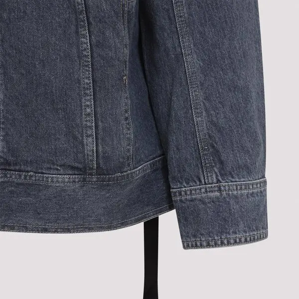 Rick Owens Denim Jacket With Button Fastening - Black