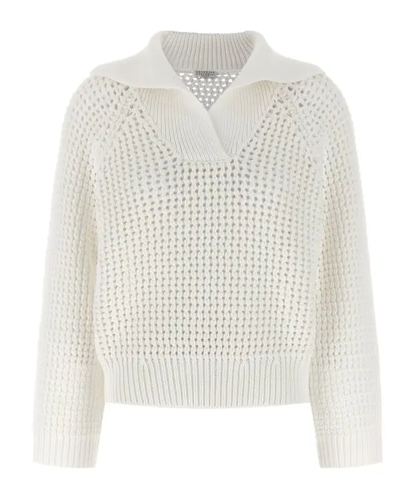Brunello Cucinelli V-neck Knitted Sweater