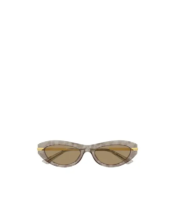 Bottega Veneta Patterned Cat-eye Sunglasses - Brown