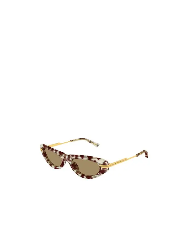 Bottega Veneta Patterned Cat-eye Sunglasses