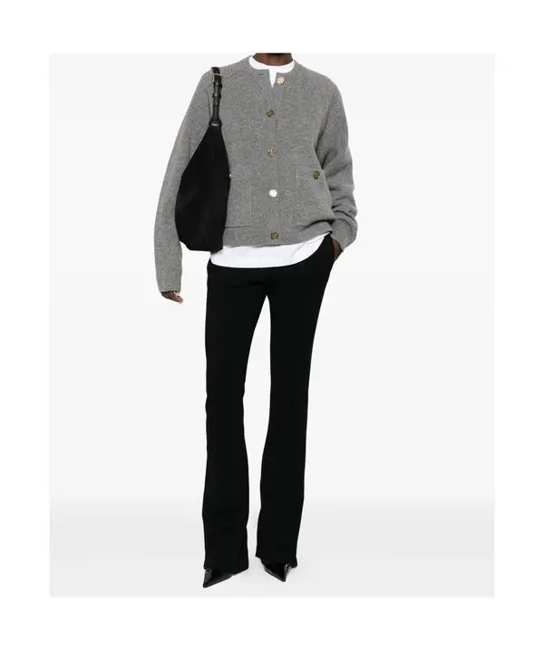 TOTEME Buttoned Knitted Cardigan - Gray