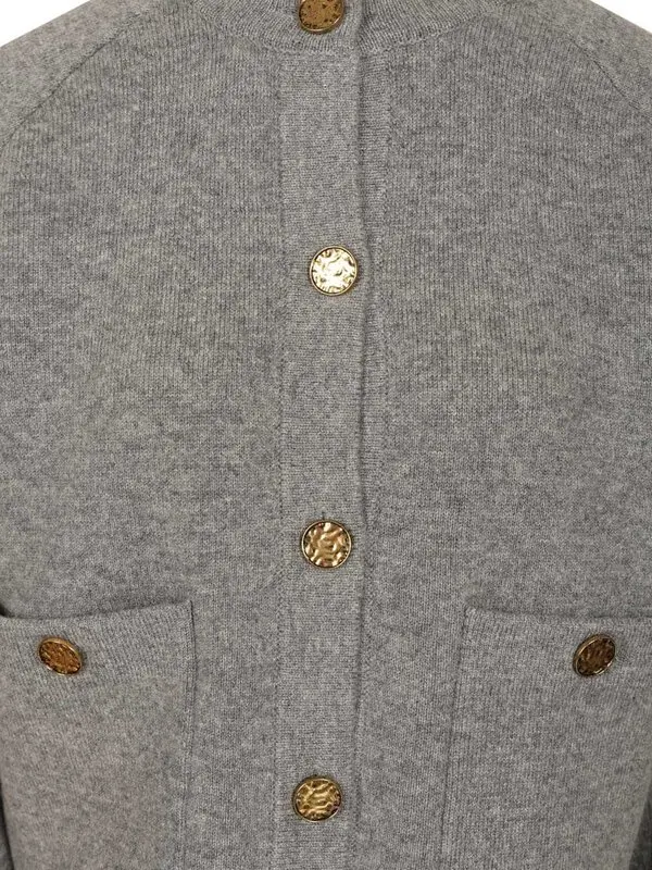 TOTEME Buttoned Knitted Cardigan - Gray