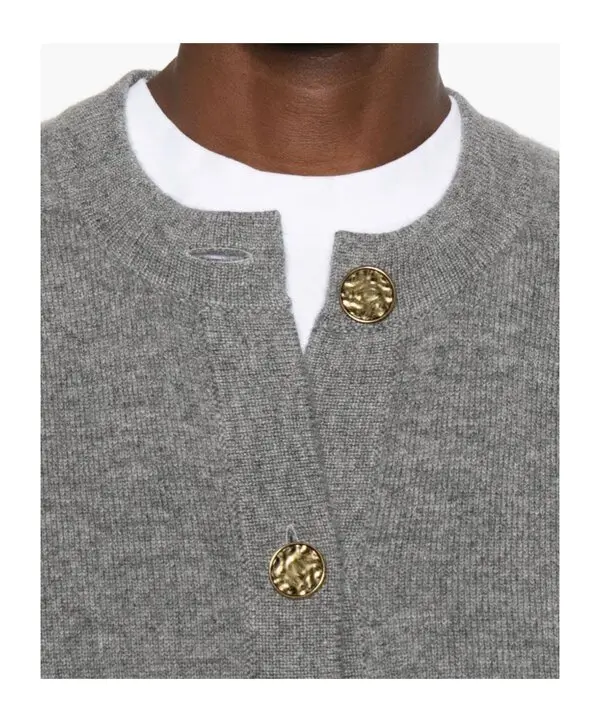 TOTEME Buttoned Knitted Cardigan - Gray