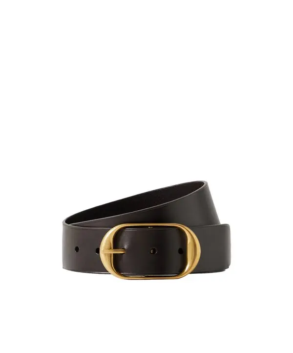 NILI LOTAN Nili Leather Belt - Brown