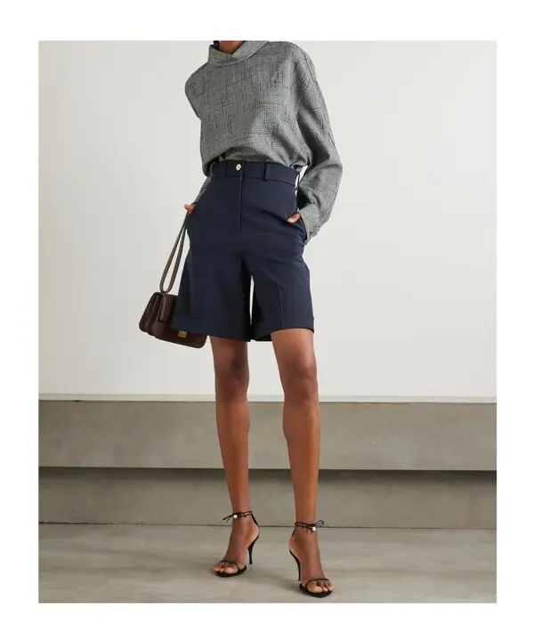 PATOU High-waisted Shorts With Side Pockets