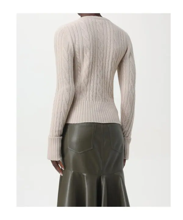 Blumarine Round Neck Cable Knit Sweater