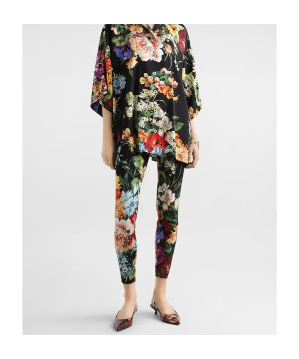 Dolce & Gabbana Floral-print Leggings