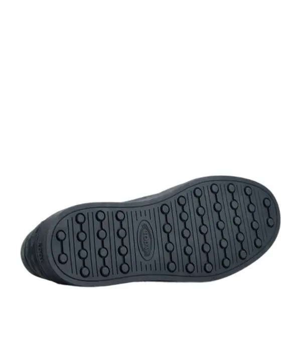 TOD'S Round Toe Lace-up Sneakers - Blue