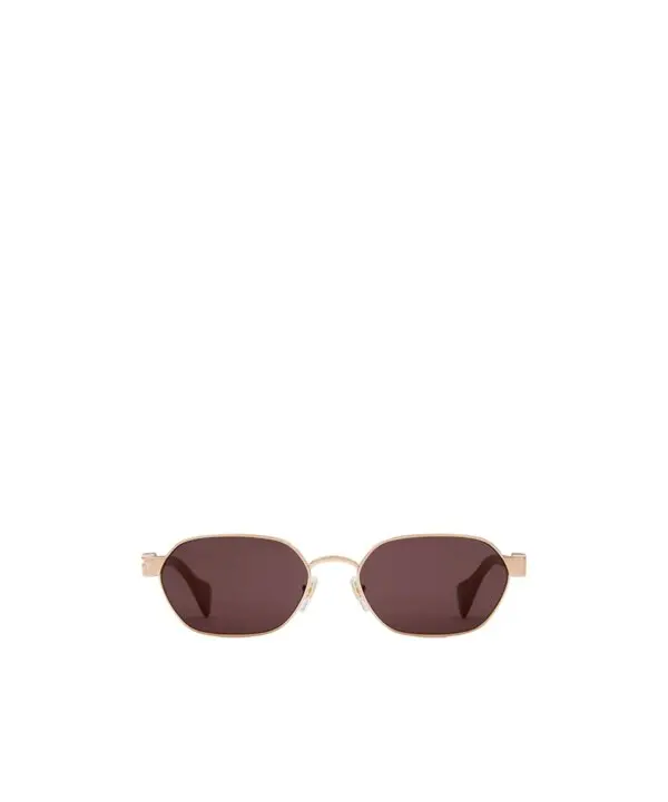 Gucci Oval Frame Sunglasses - Red