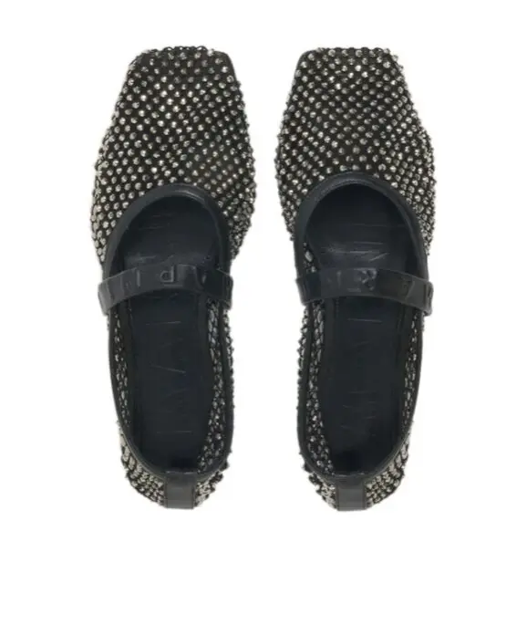 Marni Embellished Mary Jane Ballet Flats