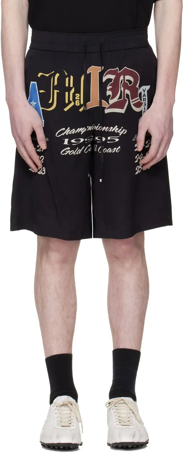 Amiri Varsity Patch Shorts