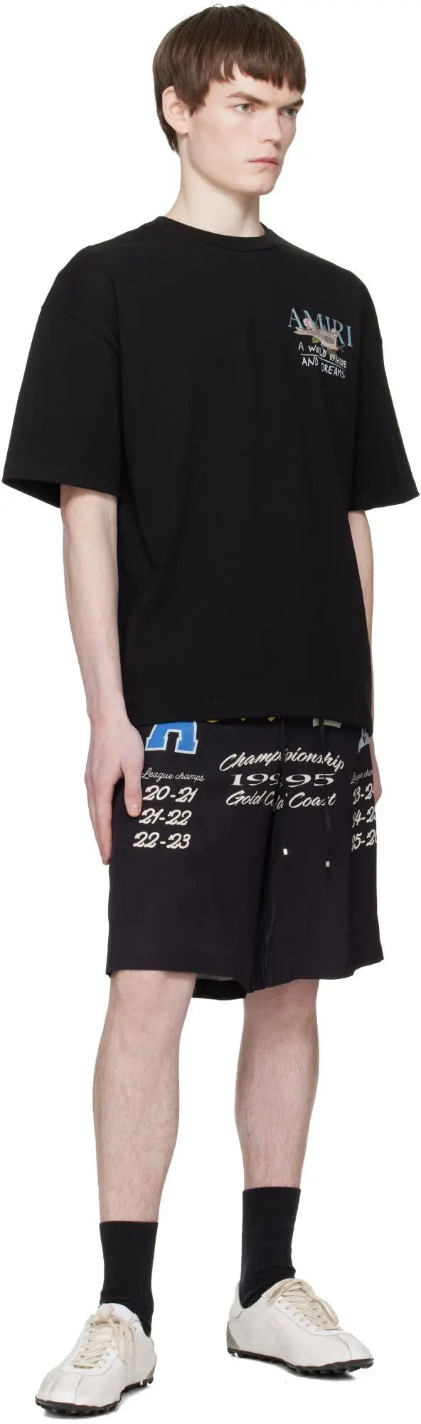 Amiri Varsity Patch Shorts