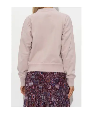 Isabel Marant Étoile Logo-print Mock Neck Sweatshirt - Pink