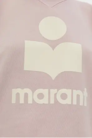 Isabel Marant Étoile Logo-print Mock Neck Sweatshirt - Pink