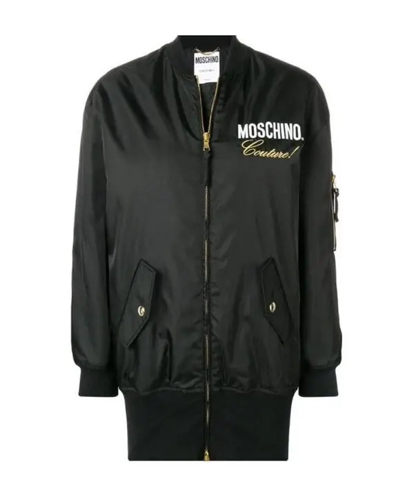 Moschino Bomber Jacket With Logo Detail