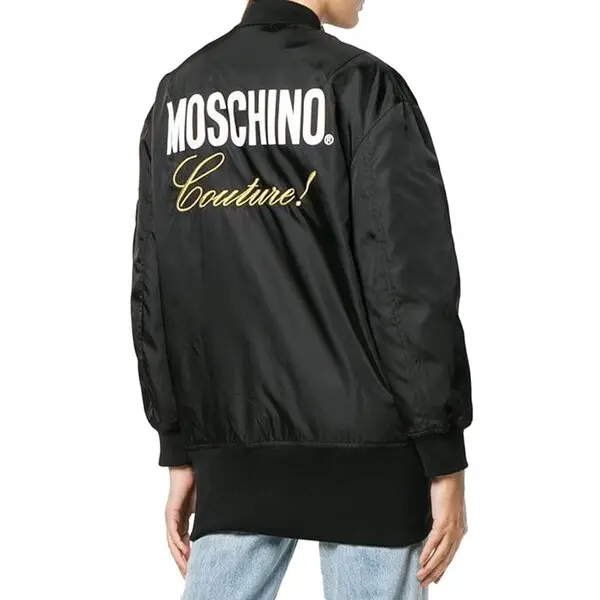 Moschino Bomber Jacket With Logo Detail