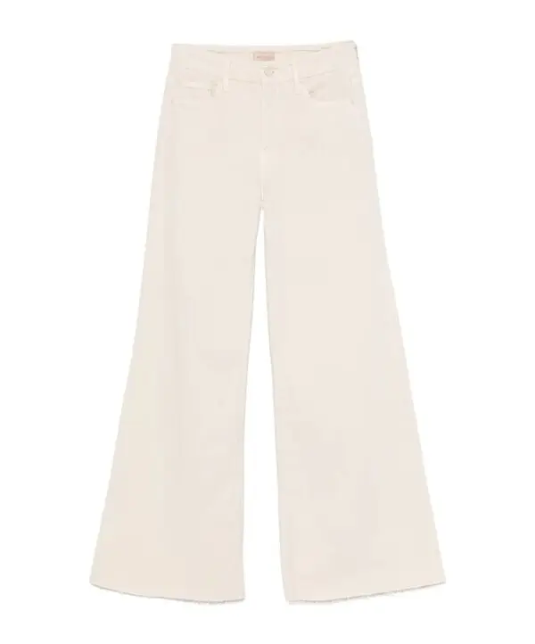 MOTHER Mid-rise Flared Leg Jeans - Light Beige