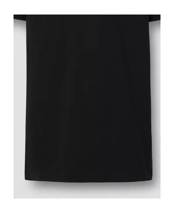Burberry Logo Embroidered Crewneck T-shirt - Black