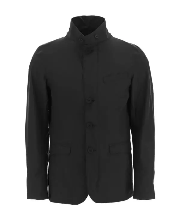 Herno High-neck Buttoned Gore-tex Jacket