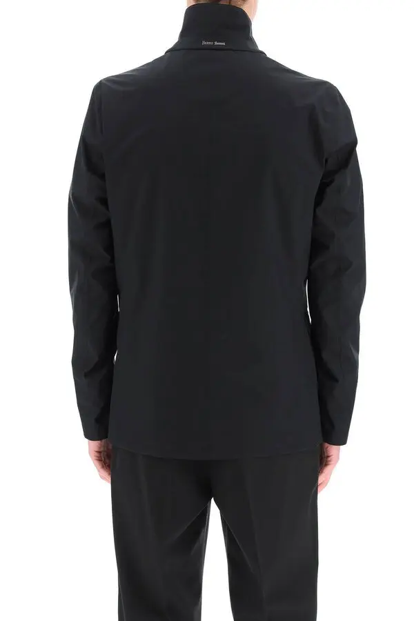 Herno High-neck Buttoned Gore-tex Jacket