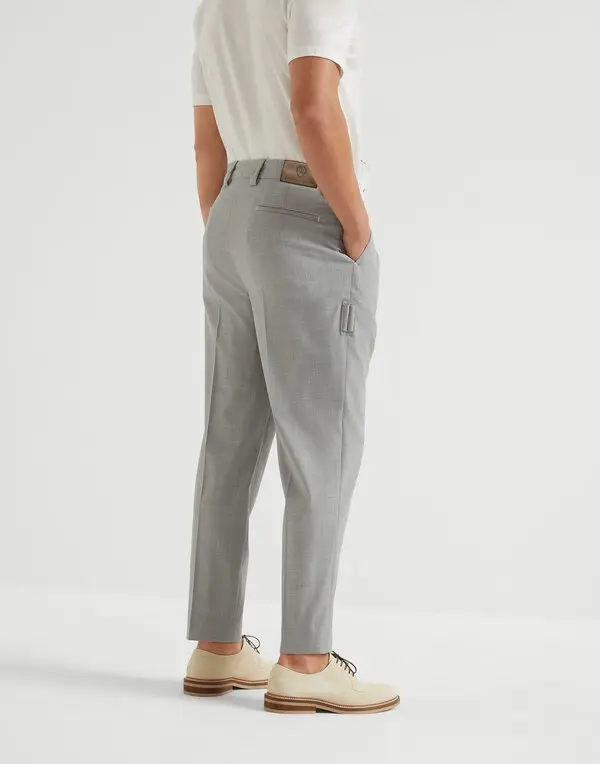 Brunello Cucinelli Pleated Tapered Trousers - Gray