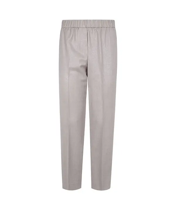 Peserico Wool Elasticated Straight Trousers