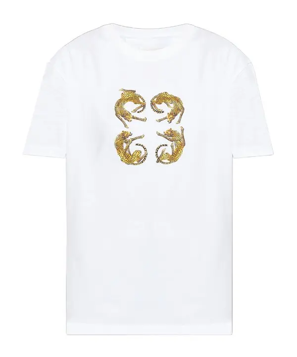 Givenchy Logo Printed Crewneck T-shirt - White