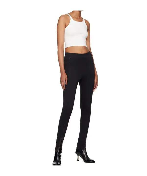 Wardrobe.NYC Zip Cuff Leggings - Black