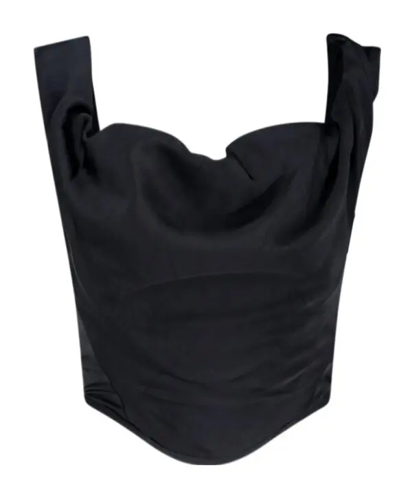 VIVIENNE WESTWOOD Ruffled Bustier Top - Black