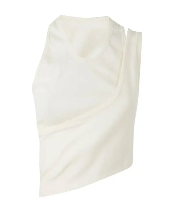 LOW CLASSIC Asymmetrical Ruched Tank Top - No
