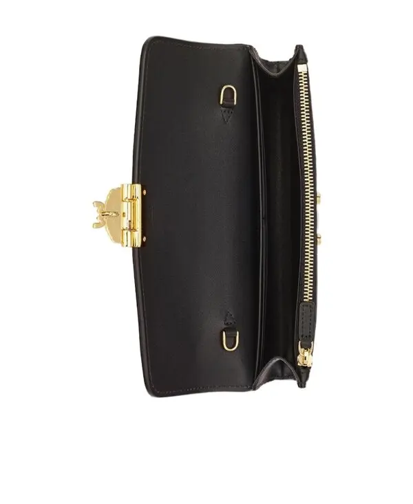 Mcm Tracy Chain-linked Large Wallet - Black