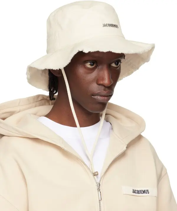 Jacquemus Le Bob Artichaut Canvas Bucket Hat - Off-white