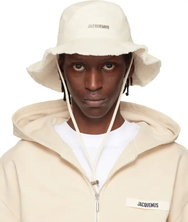 Jacquemus Le Bob Artichaut Canvas Bucket Hat - Off-white