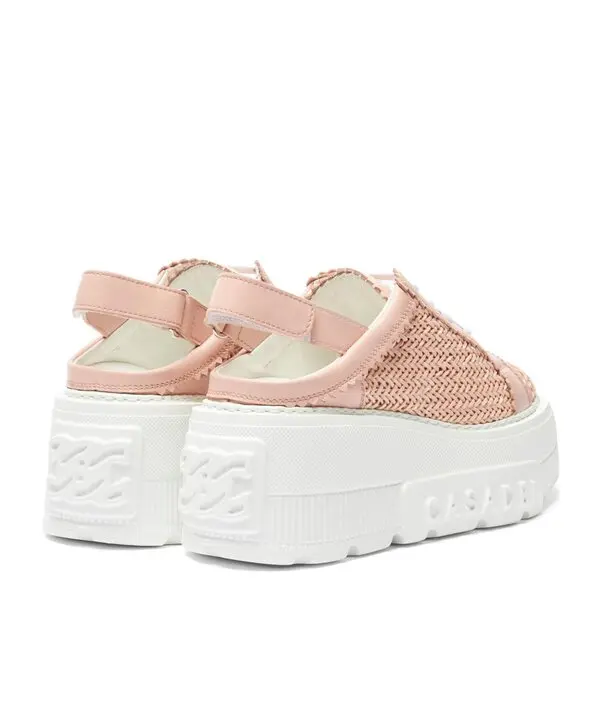 Casadei Hanoi Slingback Sneakers With Round Toe And Platform Sole