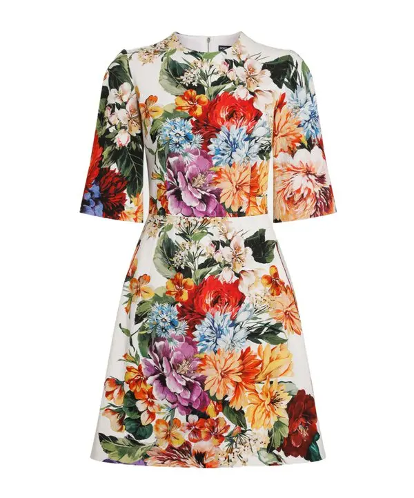 Dolce & Gabbana Floral Print Mini Dress