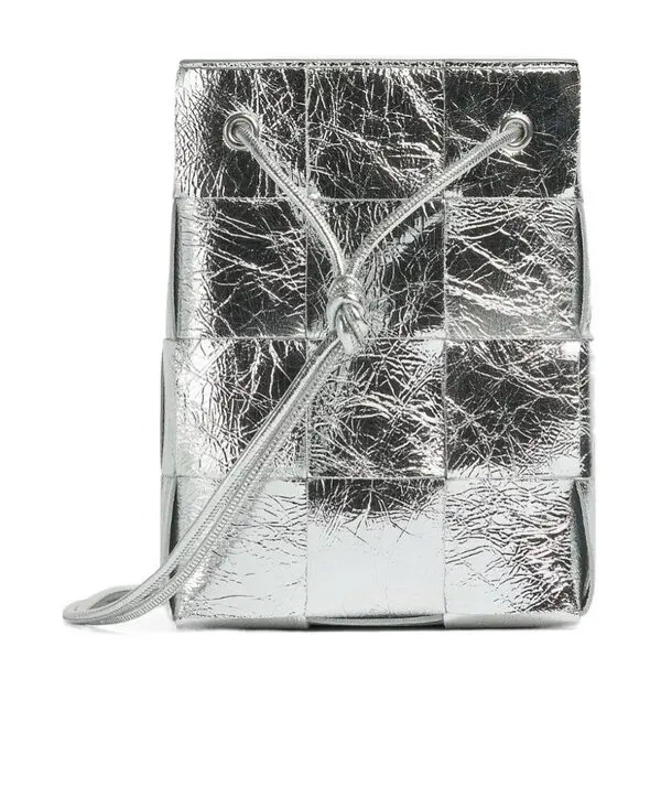 Bottega Veneta Cassette Strapped Mini Bucket Bag