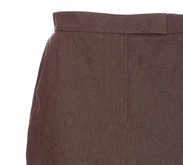 Max Mara Pianosa Button Detailed Back-slit Maxi Skirt