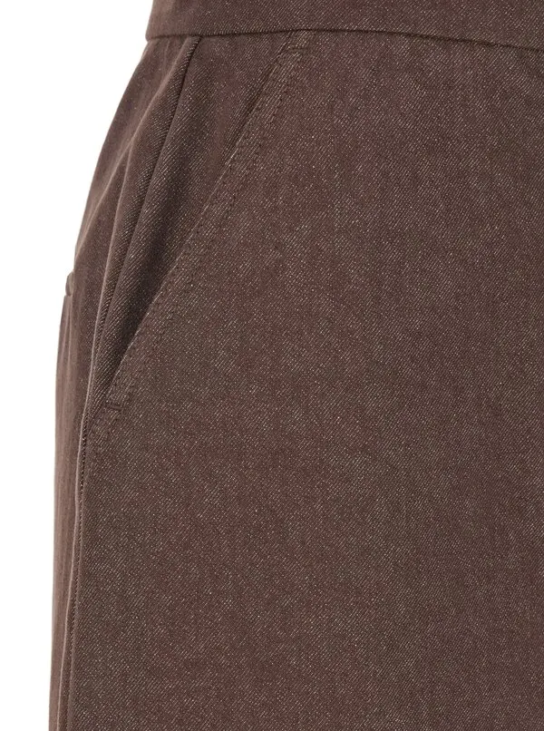 Max Mara Pianosa Button Detailed Back-slit Maxi Skirt